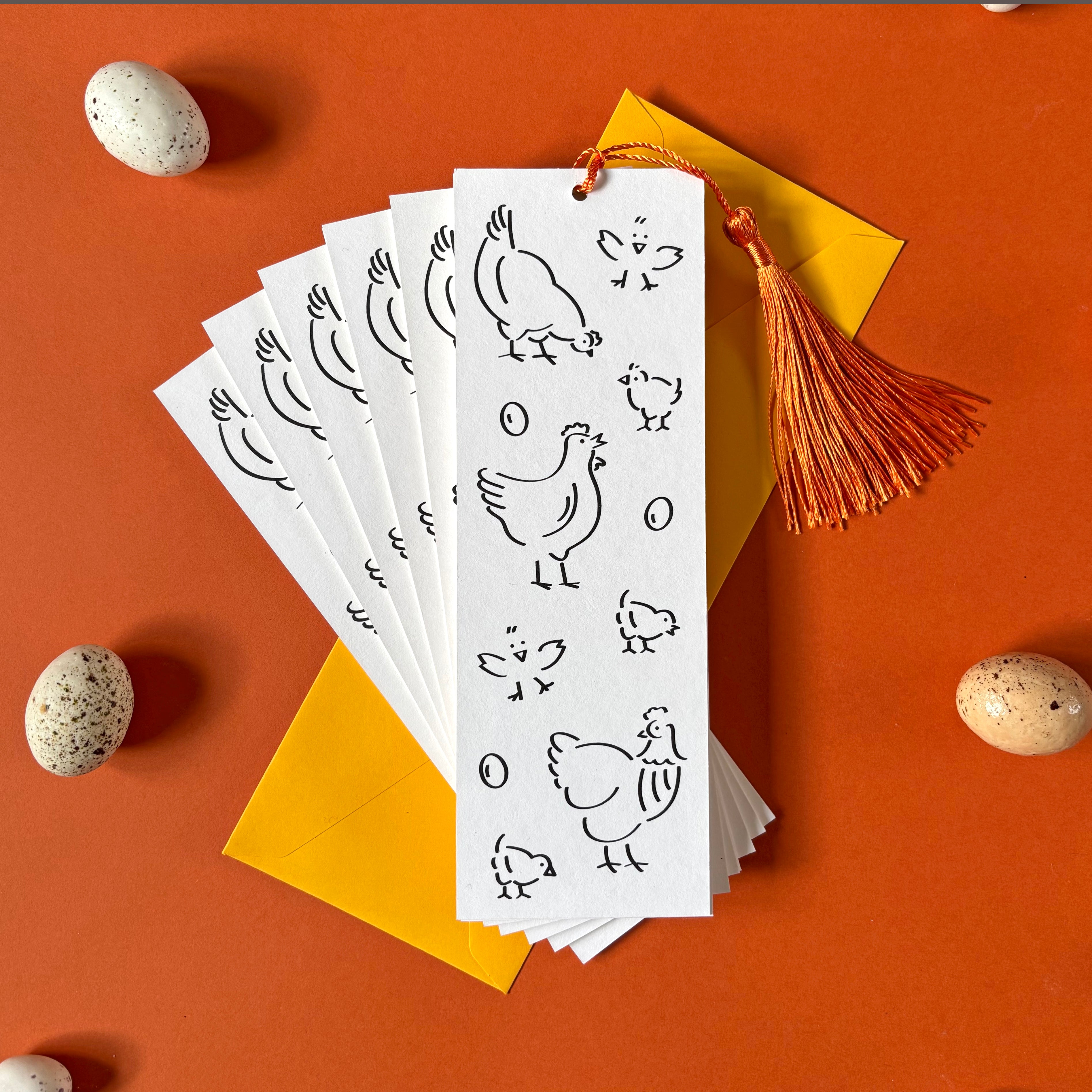 Chick-Chick-Chicken Bookmark Gift – Festive Fingerprints