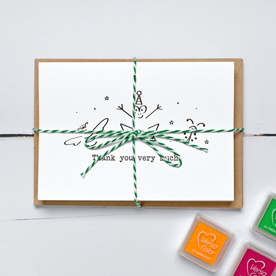 Minibeasts Thank You Card Making Kit – Festive Fingerprints