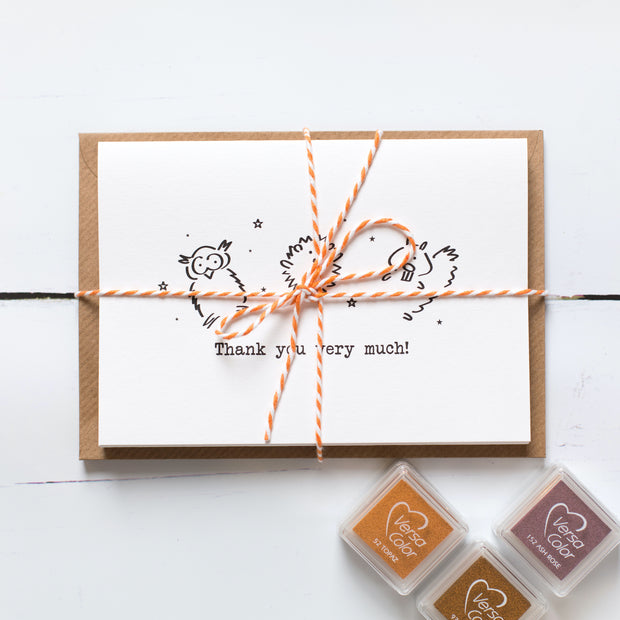 Thank You Card Kits – Festive Fingerprints